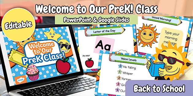 Welcome to Our PreK Class PowerPoint & Google Slides