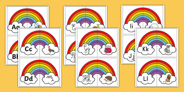 Jeu de paires lettres de l'alphabet et sons de début de mots