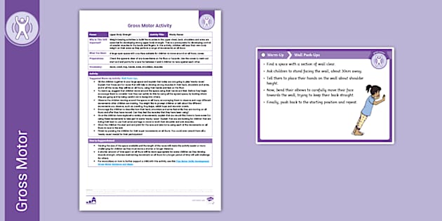 Gross Motor Adult-Led Activity: Wacky Races (teacher made)