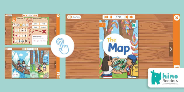 Level 2c Decodable Readers: The Map (teacher made) - Twinkl