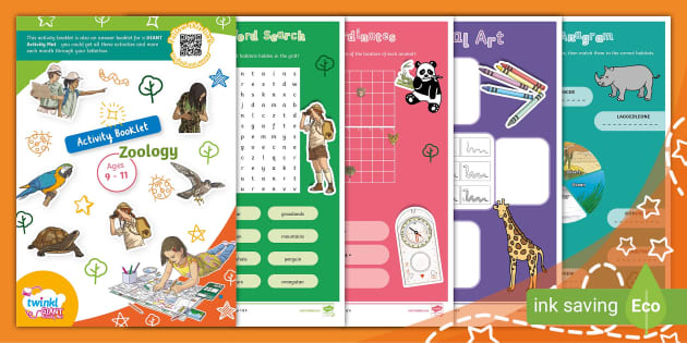 Zoology Activity Booklet 9 to 11 years (teacher made)