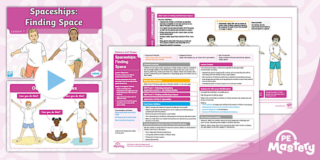 * NEW * Year 1 Gymnastics Balance and Shape Lesson - Finding Space
