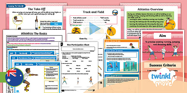 FREE! - Move PE Year 3 Athletics Lesson 1: The Basics Lesson Pack