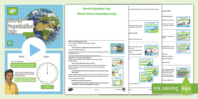 World Population Day 2022 KS2 Assembly Pack (Teacher-Made)