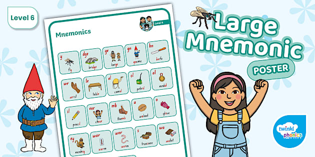 Level 6 Large Mnemonic Poster
