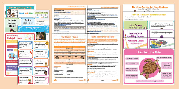 FREE! - Year 1 Term 4 Week 5 Remote Home Learning Pack