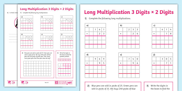 Long Multiplication Worksheets – Build Fluency and Accuracy