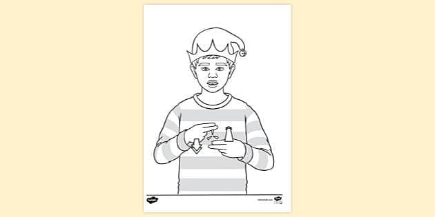 BSL News Colouring | Colouring Sheets (teacher made)
