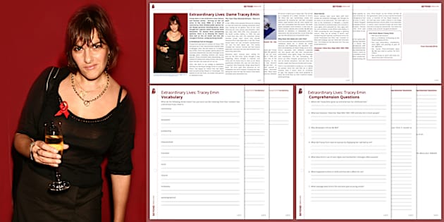 Extraordinary Lives: Tracey Emin Reading Comprehension