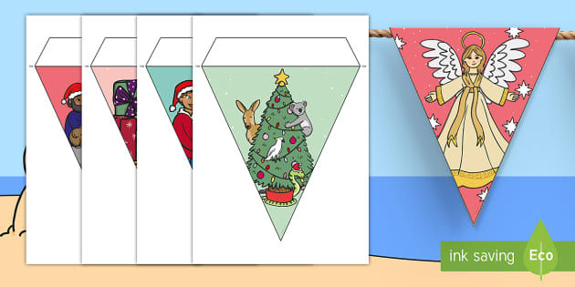 Christmas Themed Display Bunting (teacher made) - Twinkl