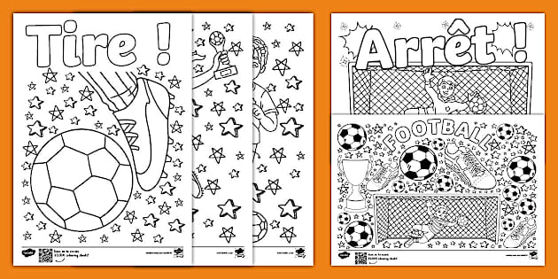 Feuilles de coloriage : Le football