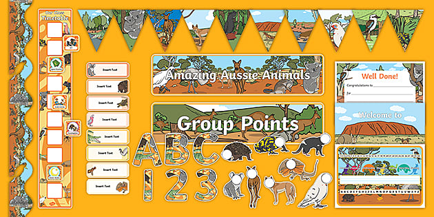 Animal Theme Classroom | Australian Animals Classroom Pack