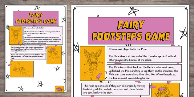 Fairy Footsteps - Active Group Game | Twinkl Party - Twinkl