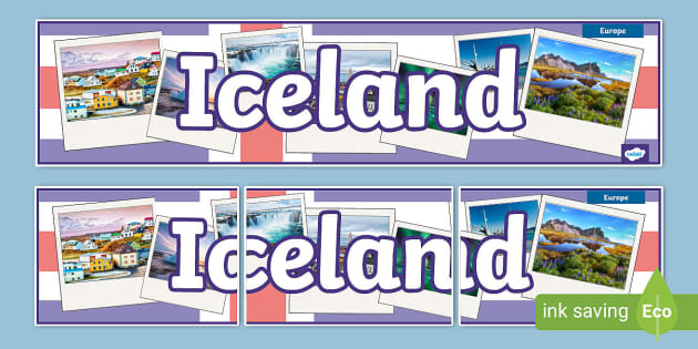 Iceland KS2 Display Banner (teacher made) - Twinkl