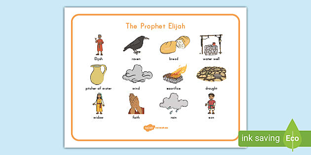 Elijah Word Mat | Christian Education Resources | Twinkl USA