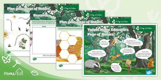 FREE! - Page of Nature (teacher made) - Twinkl