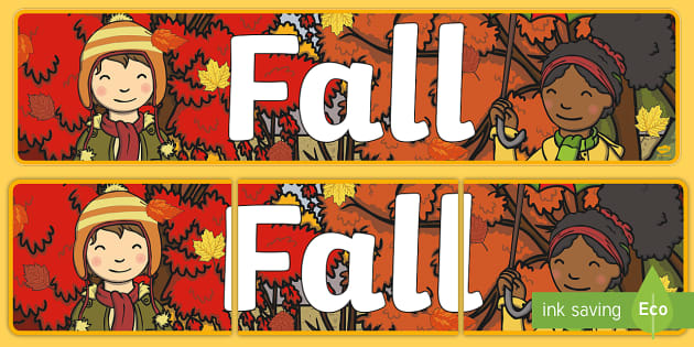 Fall Banner (Lehrer gemacht) - Twinkl