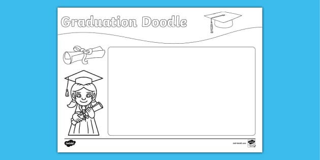 FREE! - Graduation Doodle Drawing Activity (teacher made)