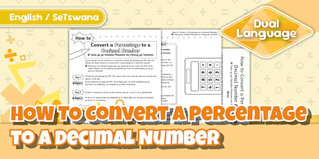 Grade 7 Maths - Term 2 - How to Convert a Percentage to a Decimal ...