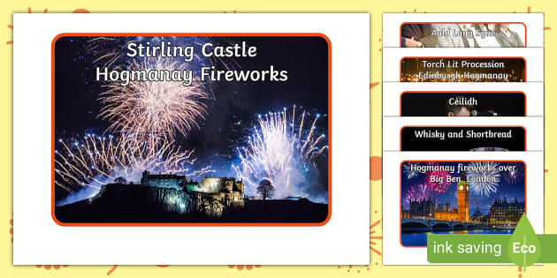 Scotland Hogmanay Traditions Photo Display Pack - Twinkl