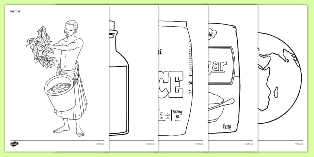 Fairtrade Colouring Sheets| Fairtrade Fortnight | Parents
