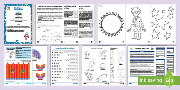 Space Day Activity Pack (teacher made) - Twinkl