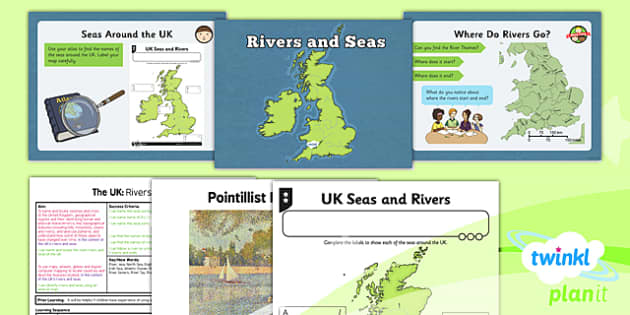 Geography: The UK: Rivers and Seas Year 3 Lesson Pack 2