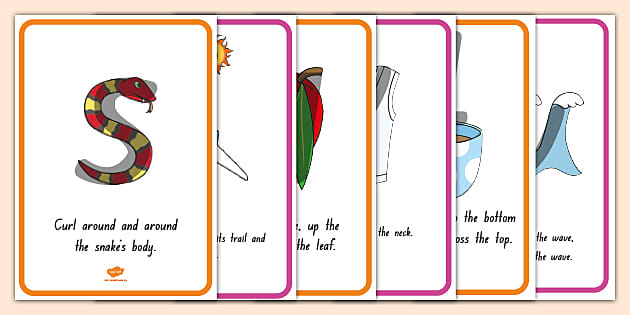 Phonics: Level 2 and 3: Letter Formation Rhyme Posters