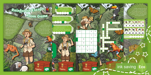 Rainforest Escape Room Game (teacher made) - Twinkl