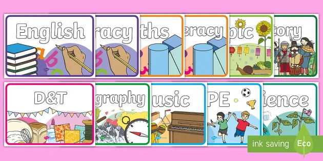 Downloadable Subject Labels Printable Classroom Signs, 54% OFF