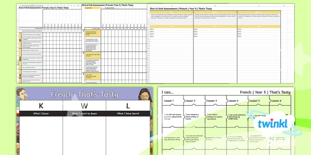 PlanIt French: That's Tasty!: Year 5 Unit Assessment Pack