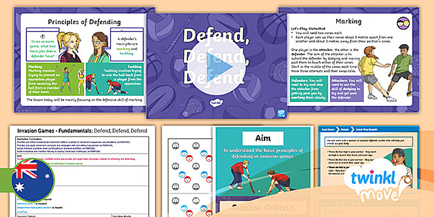 Defending | Invasion Games | Lesson Pack | Twinkl