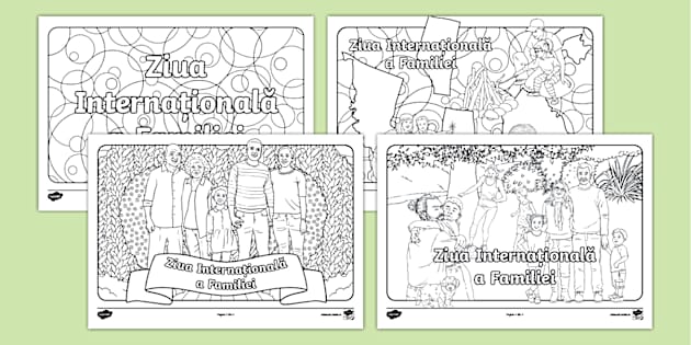 Ziua Internațională a Familiei – Desene colorat mindfulness