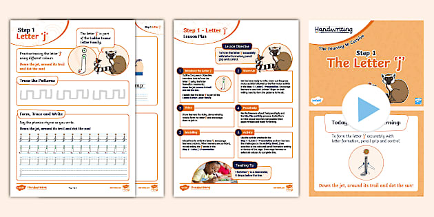 Twinkl Handwriting Scheme: Step 1 Letter 'j' Pack
