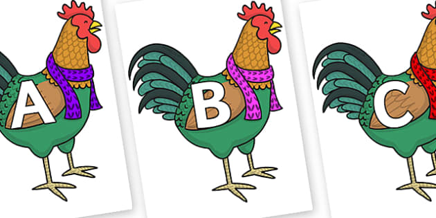 FREE! - A-Z Alphabet on Cocky Locky (Teacher-Made) - Twinkl