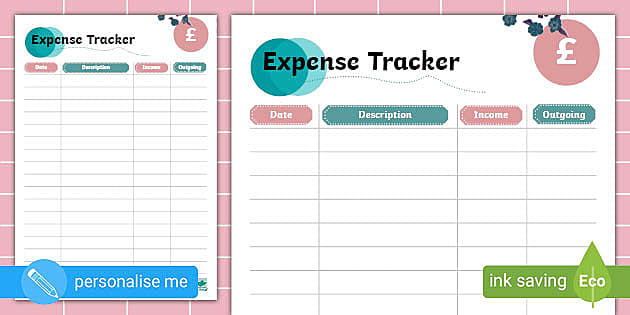 Expense Tracker - Planner Insert | Twinkl Busy Bees