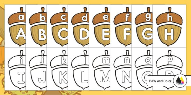 Acorn Upper and Lowercase Letter Match Activity - Twinkl USA