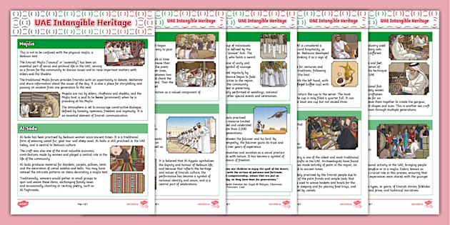 UAE Intangible Heritage – Fact Files – Cultural Studies