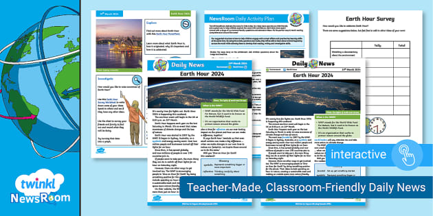 Earth Hour 2024 Reading Comprehension | Twinkl NewsRoom