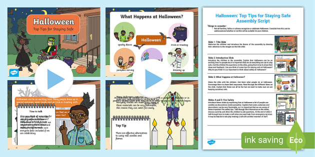 Halloween Safety Assembly Pack (teacher made) - Twinkl