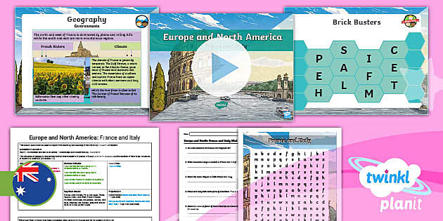 Year 5 HASS Geography Europe and North America Lesson 2