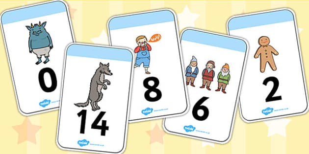 Fairy-tale Number Cards 0-30 (teacher made) - Twinkl