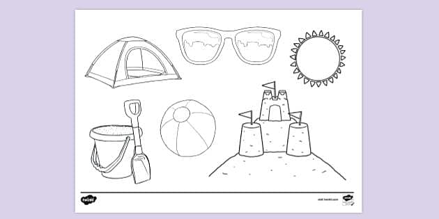 Holiday Colouring Page to Print | Colouring Sheets - Twinkl
