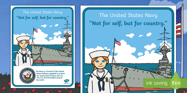 United States Navy Classroom Poster | Resources | Twinkl USA