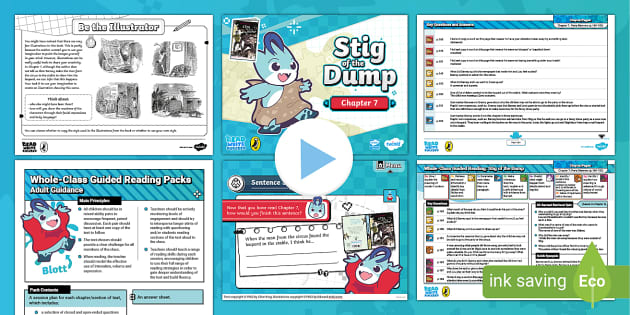 FREE! - Stig of the Dump Whole-Class Guided Reading Pack: Chapter 7 [LKS2]