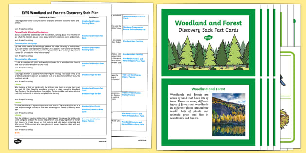 EYFS Woodland and Forests Discovery Sack Plan and Resource Pack
