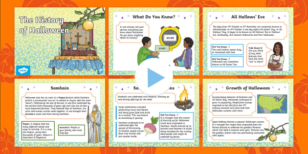 History of Halloween PowerPoint (teacher made) - Twinkl