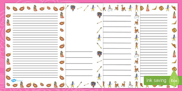 The Story of Rama and Sita Page Borders (teacher made)