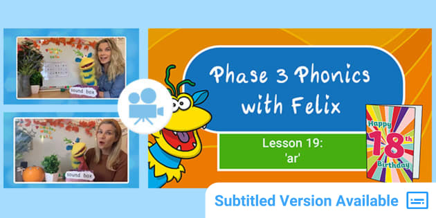 Phase 3 Phonics Lesson 19 'ar' Video (teacher made) - Twinkl