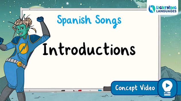 👉 Lightning Languages | Spanish | Introduction Songs Concept Video